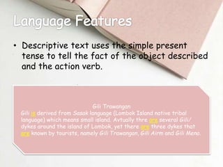Descriptive text (writing descriptive essay) | PPT