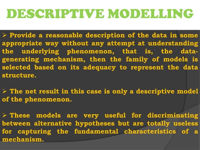 Descriptive versus Mechanistic Modeling | PDF | Pharmaceutical Industry | Industries