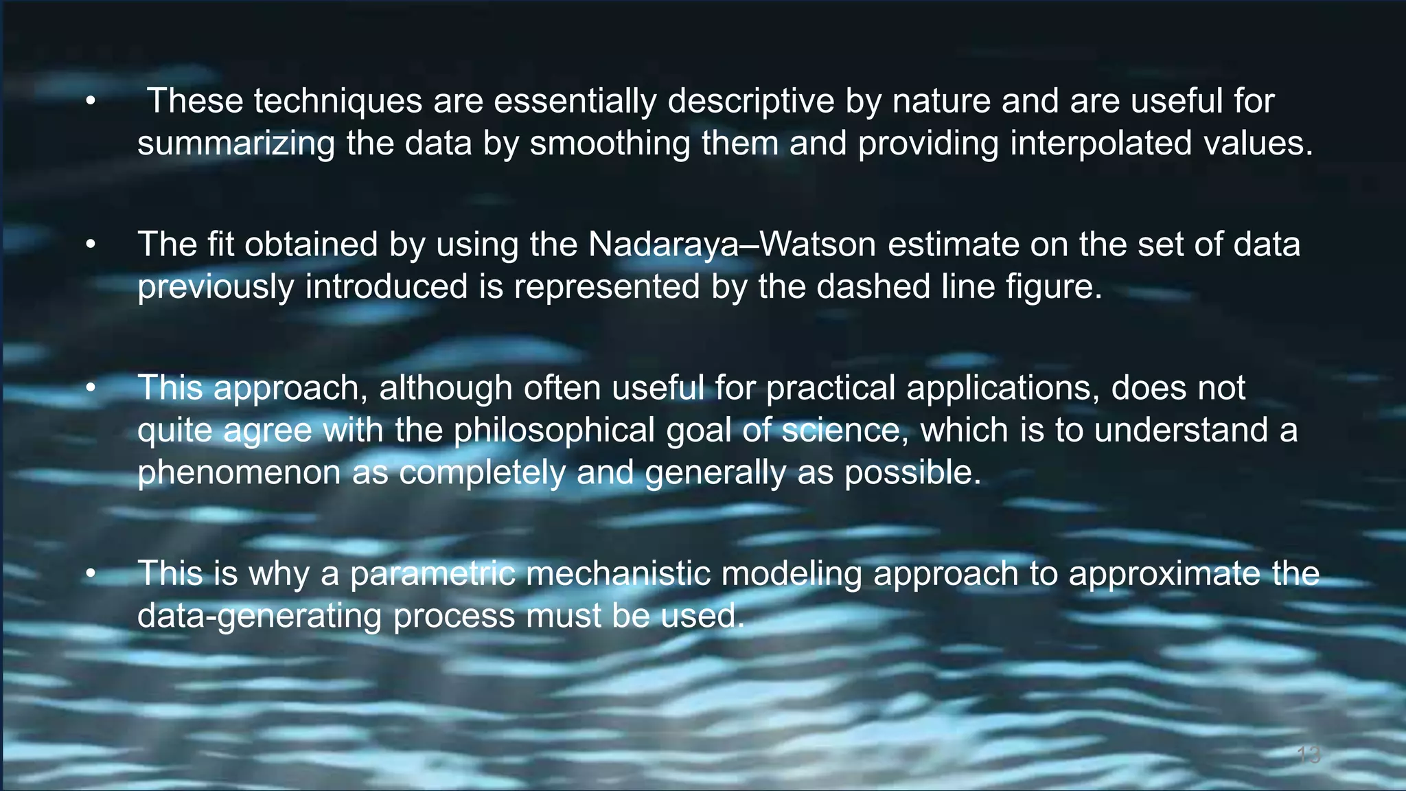 Descriptive versus mechanistic modelling | PPTX