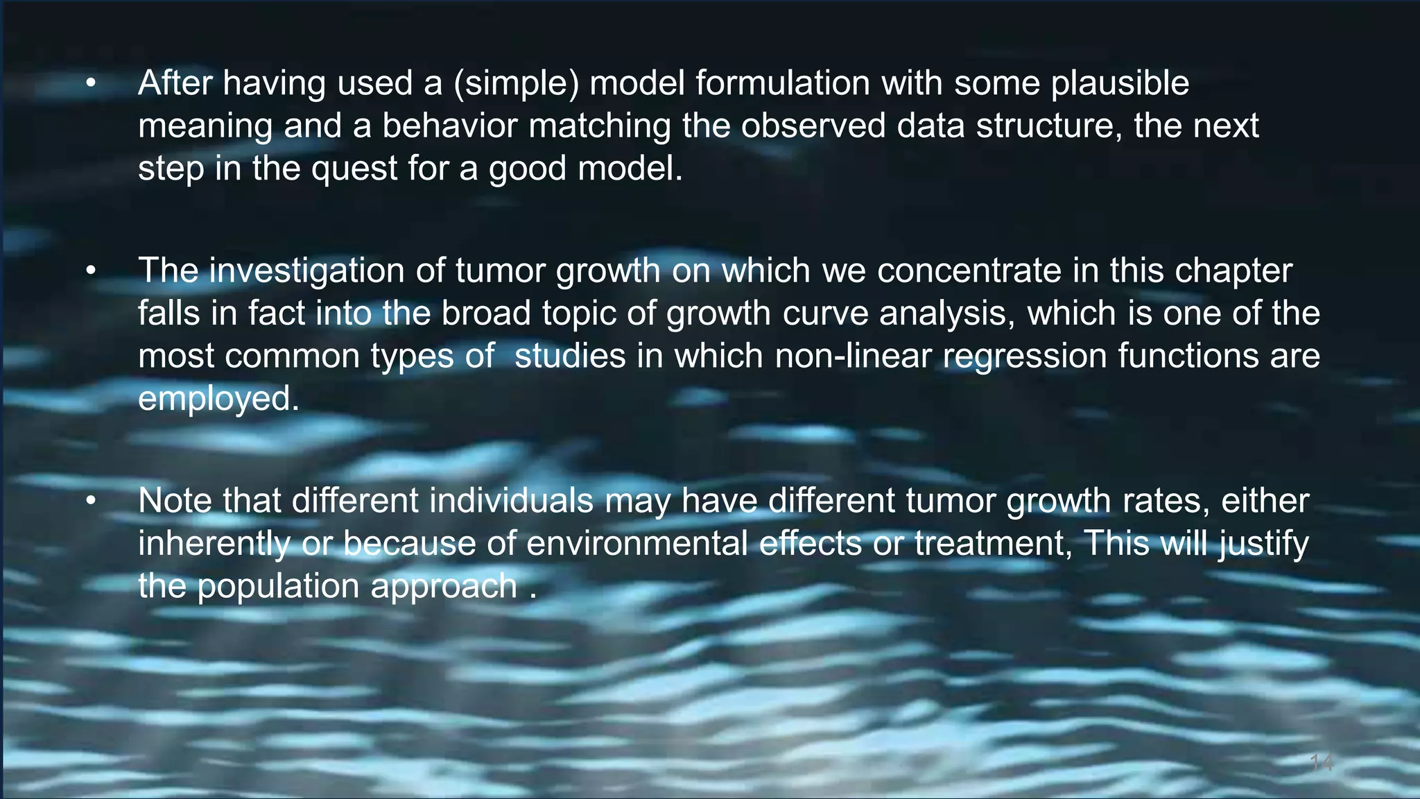 Descriptive versus mechanistic modelling | PPTX