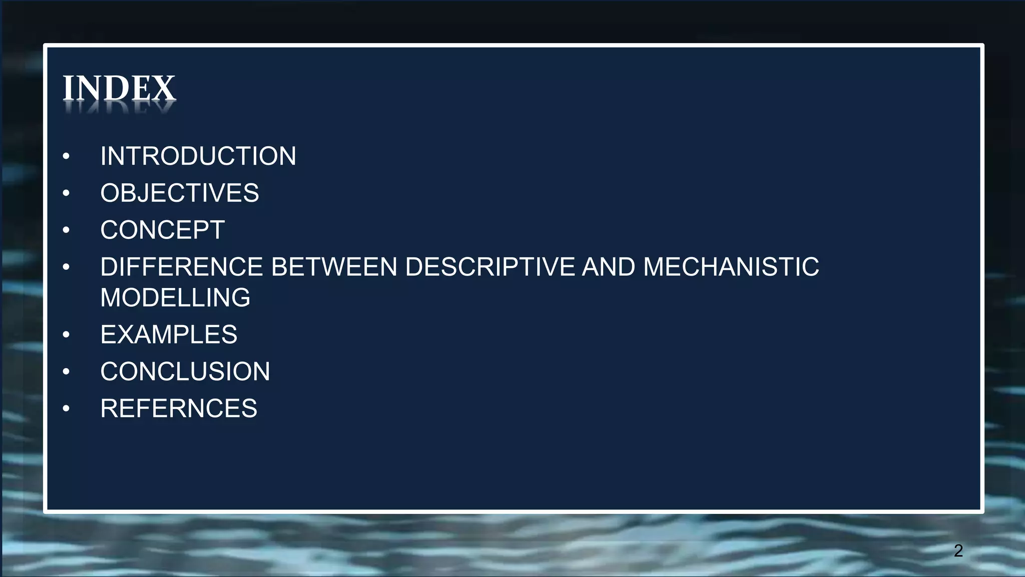 Descriptive versus mechanistic modelling | PPTX