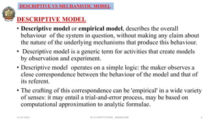 Descriptive Vs Mechanistic Modeling.pptx