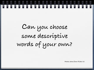 Descriptive Words | KEY