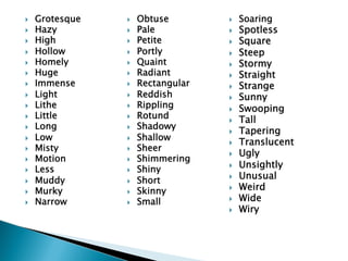 Scaffolding Descriptive writing | PPT