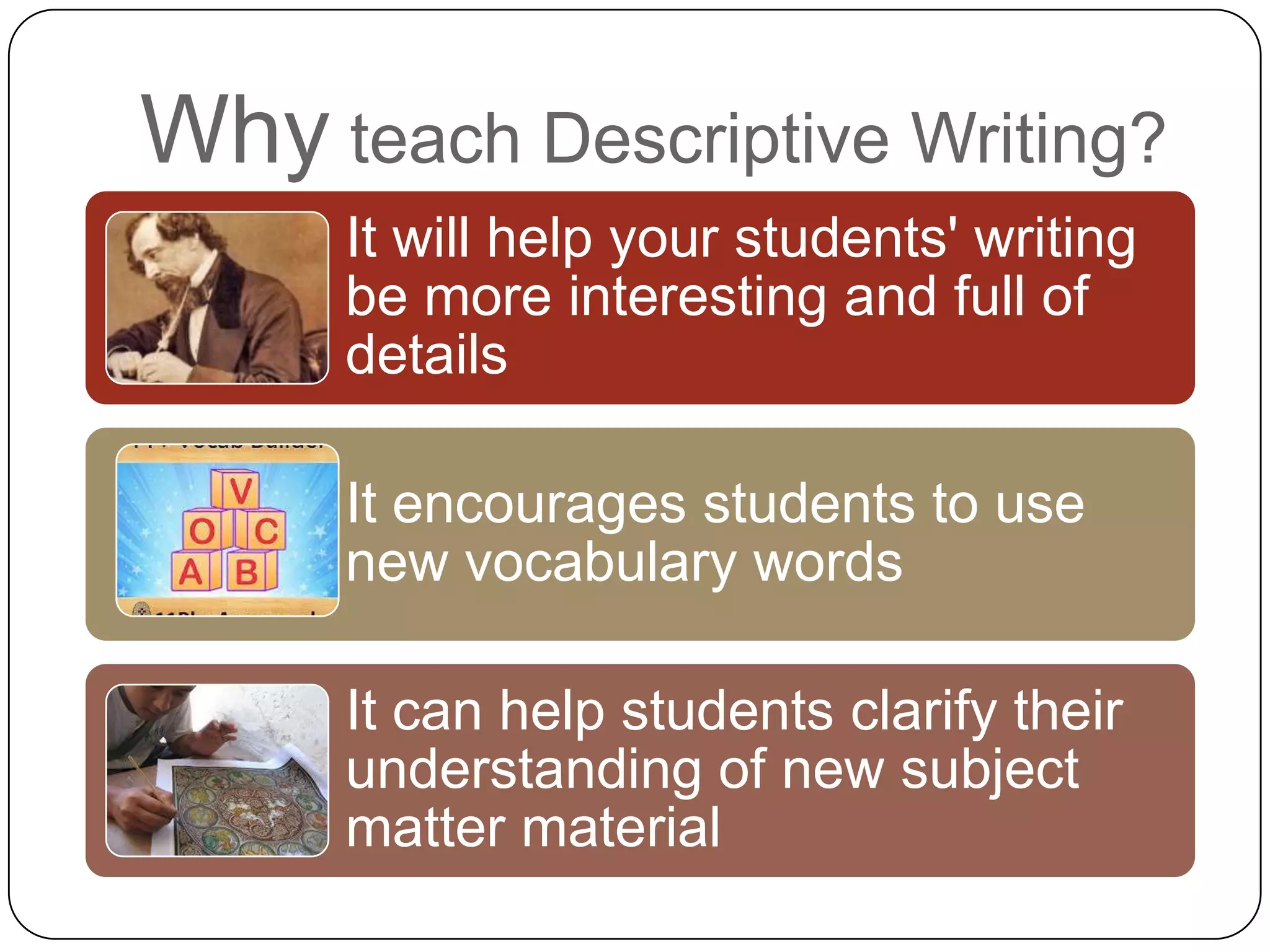 Descriptive writing | PPTX