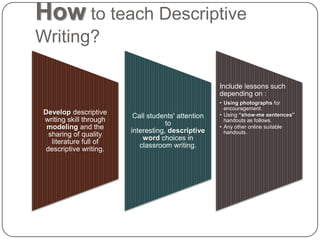 Descriptive writing | PPTX