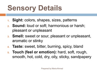 Descriptive writing | PPTX