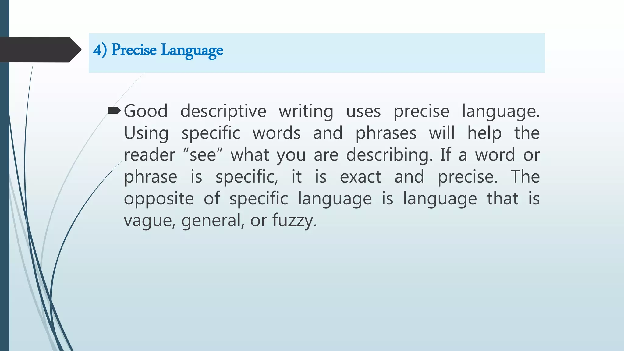 Descriptive writing | PPTX