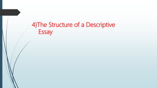 Descriptive writing | PPTX