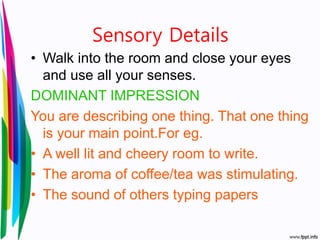 Descriptive Writing | PPT