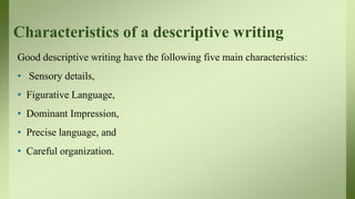 Descriptive writing | PPTX