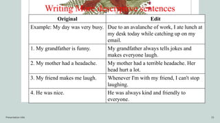 Descriptive Writing the most useful tips | PPTX