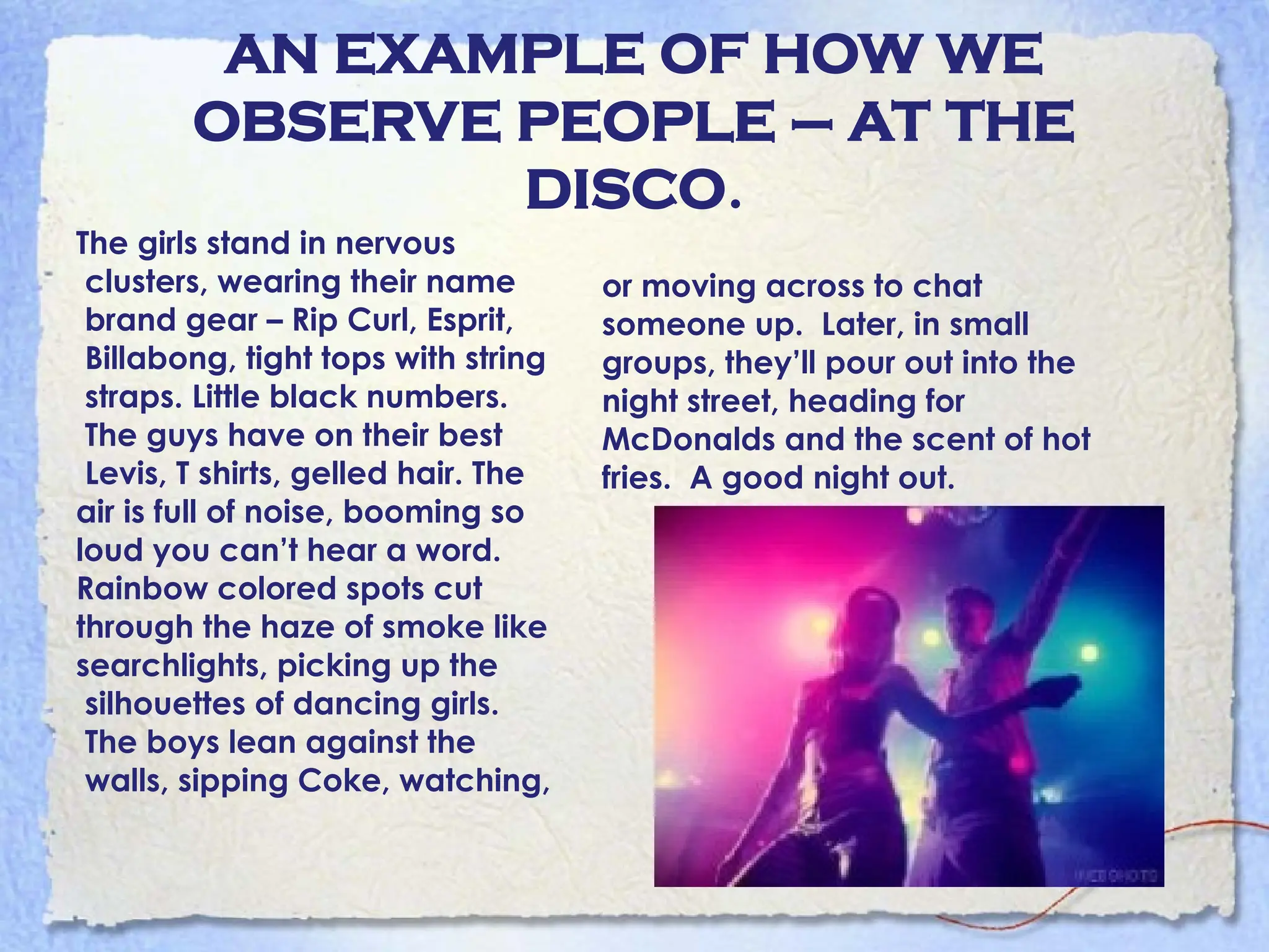 Descriptive Writing power point presentation | PPT