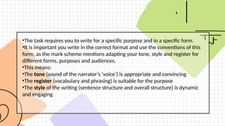 Descriptive Writing.pptx description in english sensory details | PPTX