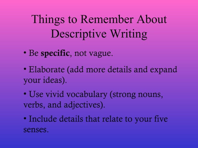 Descriptive writing.ppt