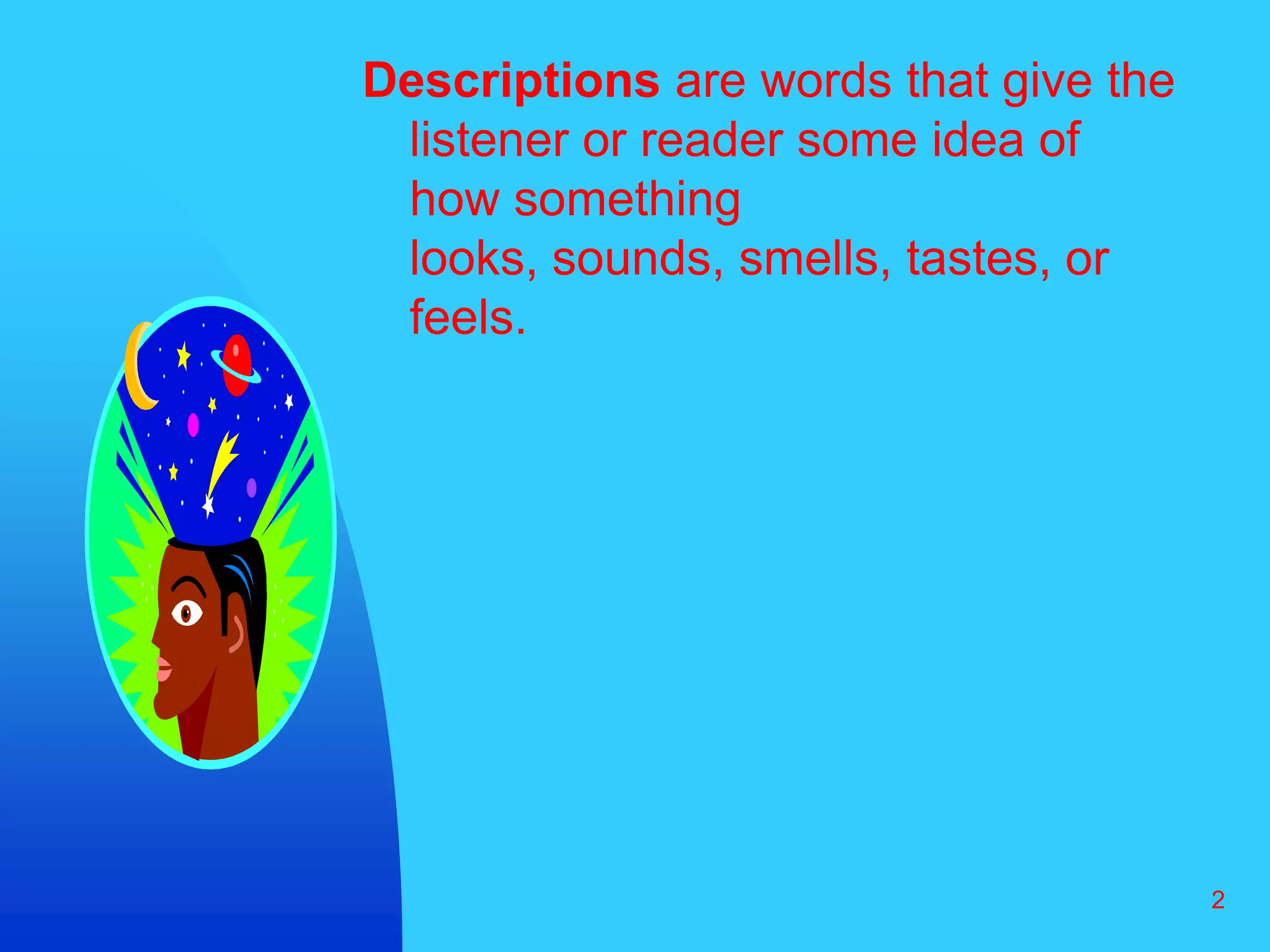 Descriptive writing 1 | PPTX