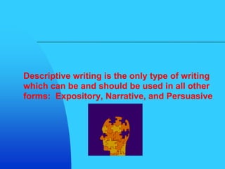 Descriptive writing 1 | PPTX
