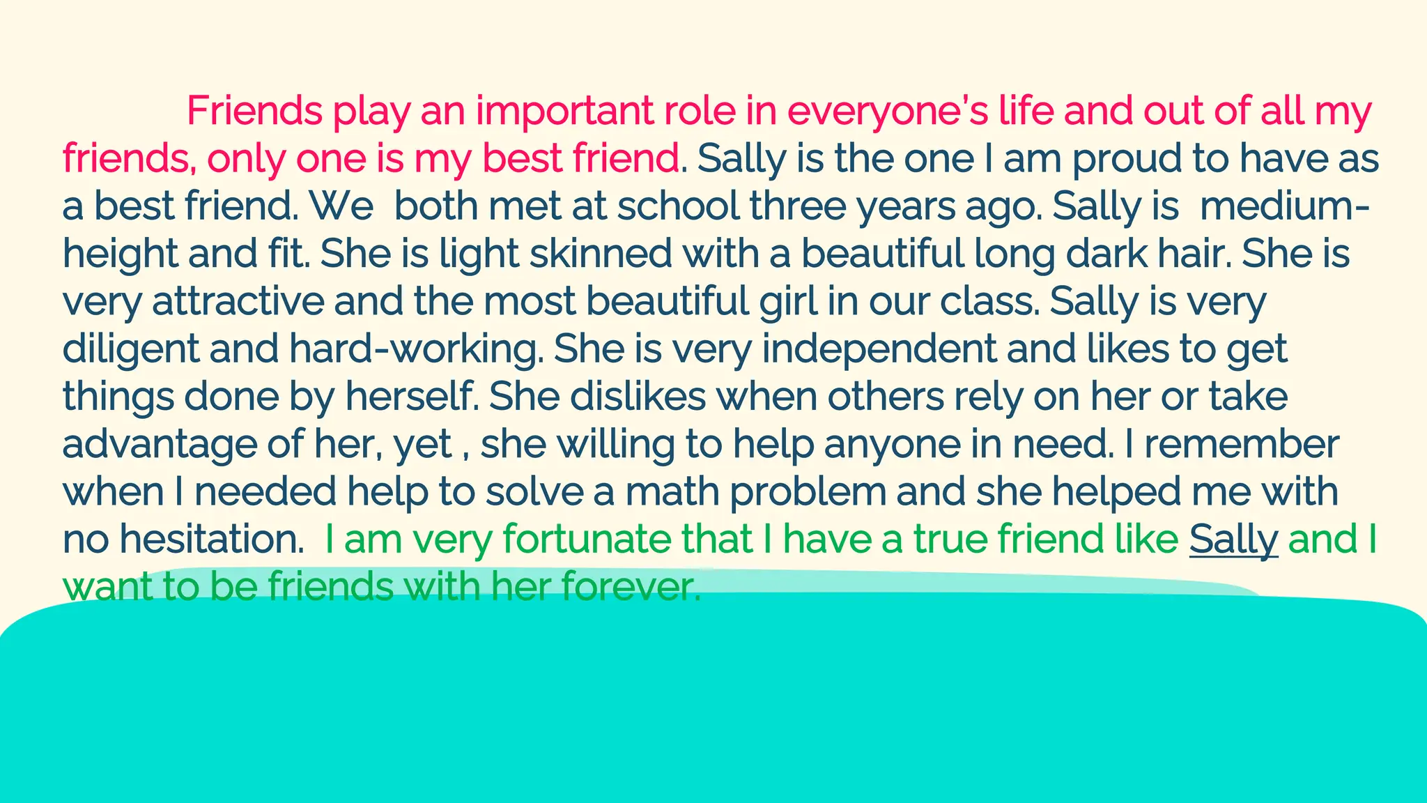 Descriptive writing about a friend.pdf