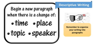 Descriptive writing beach step by step ds | PPTX