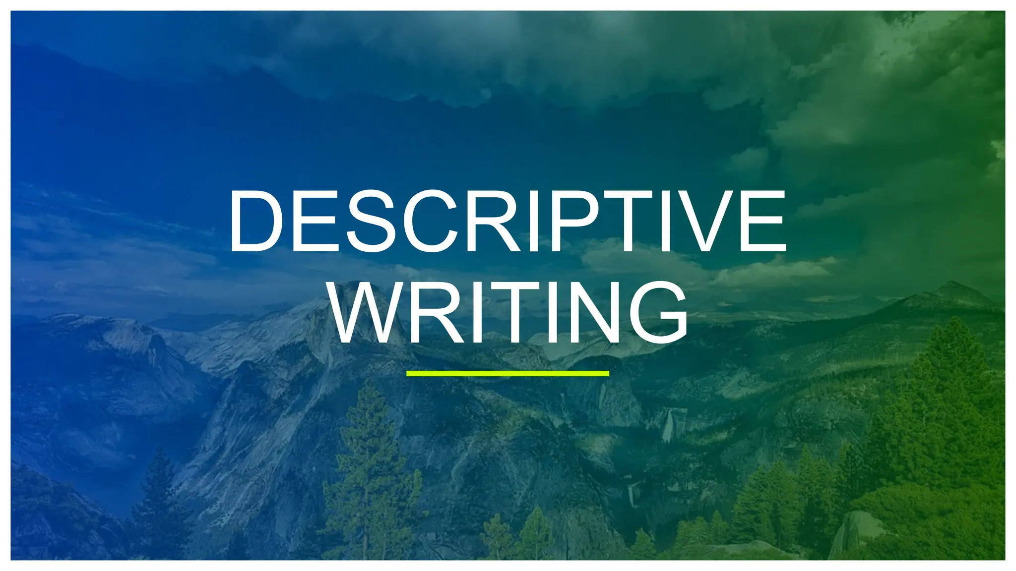 DESCRIPTIVE WRITING TECHNIQUESForte.pptx