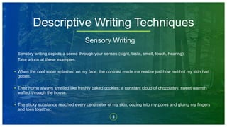 DESCRIPTIVE WRITING TECHNIQUESForte.pptx