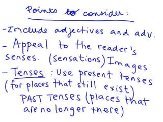 Descriptive writing places | PDF