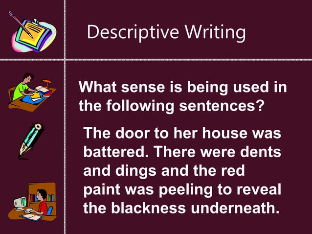 descriptive writing powerpoint.ppt for primary | PPT | Science