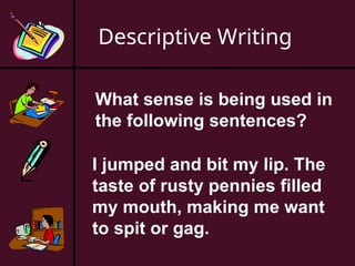 descriptive paragraph writing powerpoint.ppt