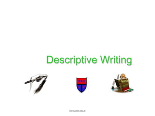 Descriptive Writing PPT with creative visualization. | PPT
