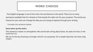 Descriptive Writing to create na atmosphere and setting.pptx