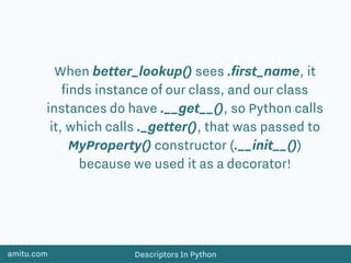 Descriptors In Python | PPT