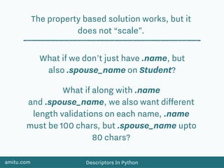 Descriptors In Python | PPT