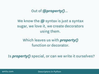 Descriptors In Python | PPT