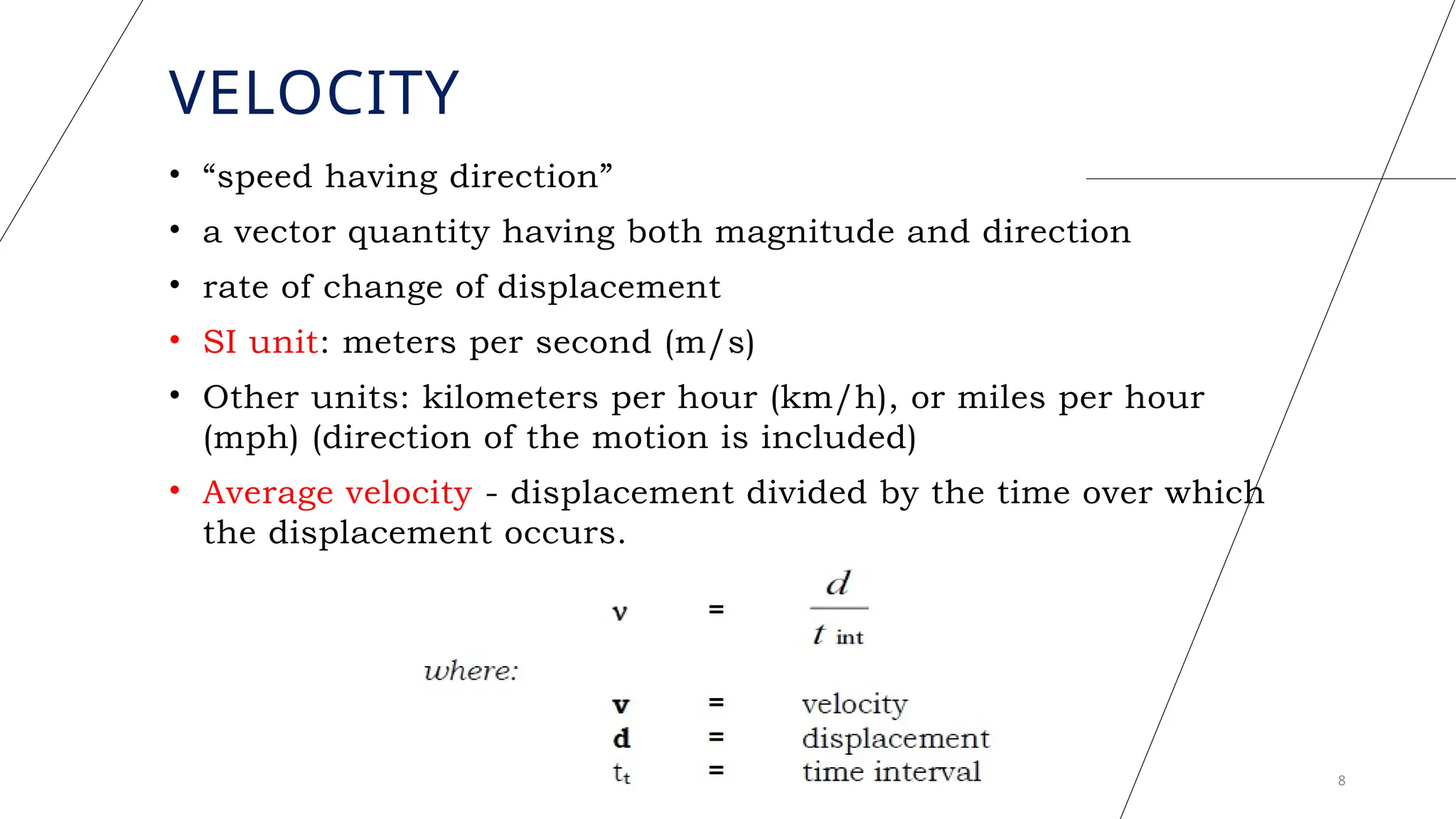 DESCRIPTORS-OF-MOTION ppt in grade 7 science | PPT
