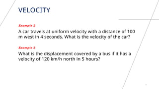 DESCRIPTORS-OF-MOTION ppt in grade 7 science | PPT