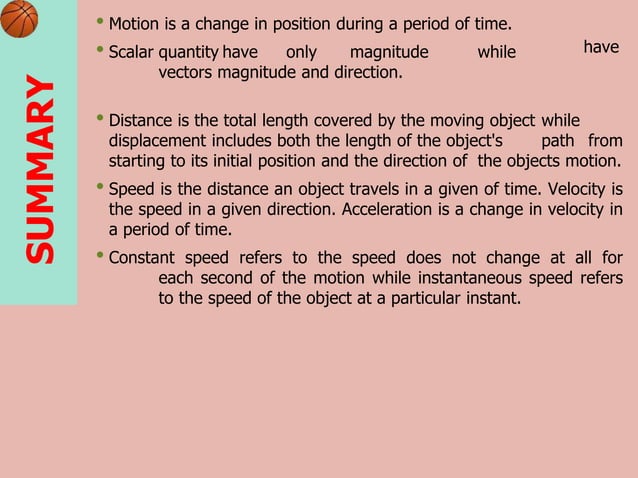 DESCRIPTORS OF MOTION.pptx | Physics | Science