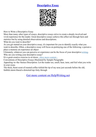 Descrptive Essay | PDF