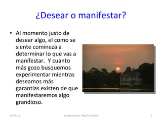 Desear o manifestar | PPT