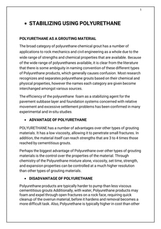 GTU Design Engineering Report on Sustainable Soil Stabilization | PDF