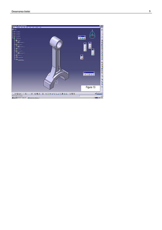 Desenare biela in catia | DOC