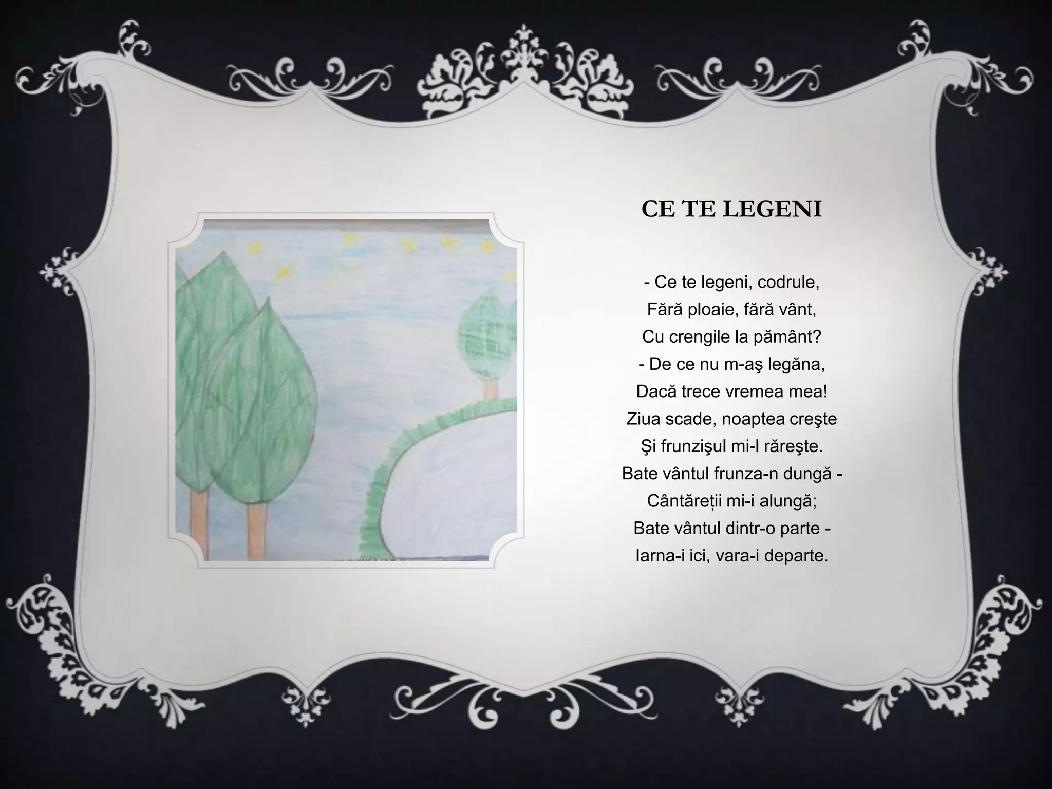 Desene dupa poeziile lui eminescu | PPTX