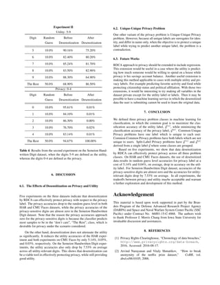 Desensitized RDCA Subspaces for Compressive Privacy in Machine Learning | PDF | Databases ...