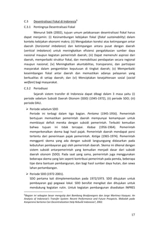 Desentralisasi dan Otonomi Daerah di Indonesia. Konsep, Pencapaian, dan Agenda Ke Depan | DOCX