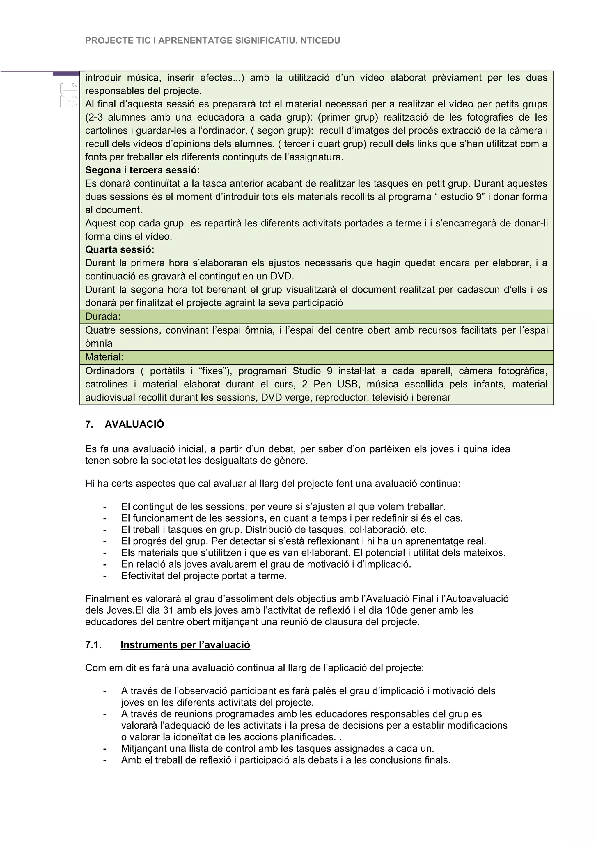 Desenvolupament del projecte | PDF