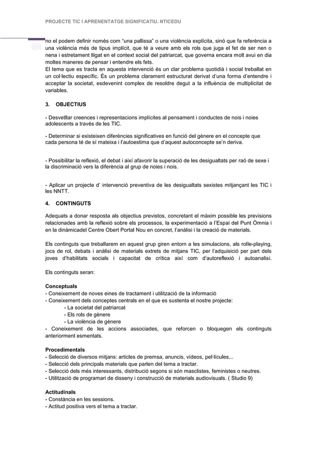 Desenvolupament del projecte | PDF