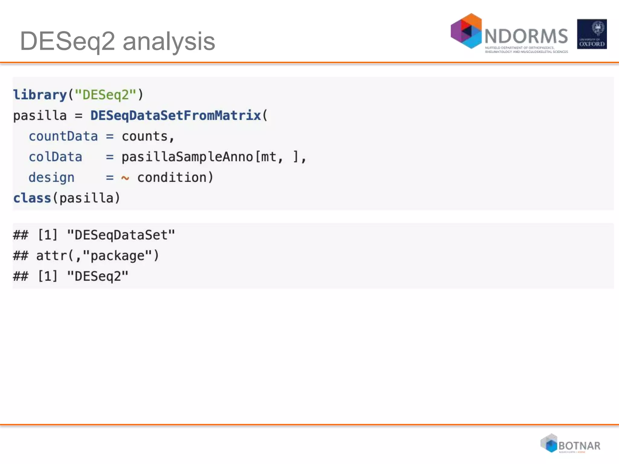 How to analyse bulk transcriptomic data using Deseq2 | PPT