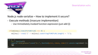 Deserialization vulnerabilities | PPT