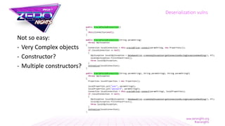 Deserialization vulnerabilities | PPT