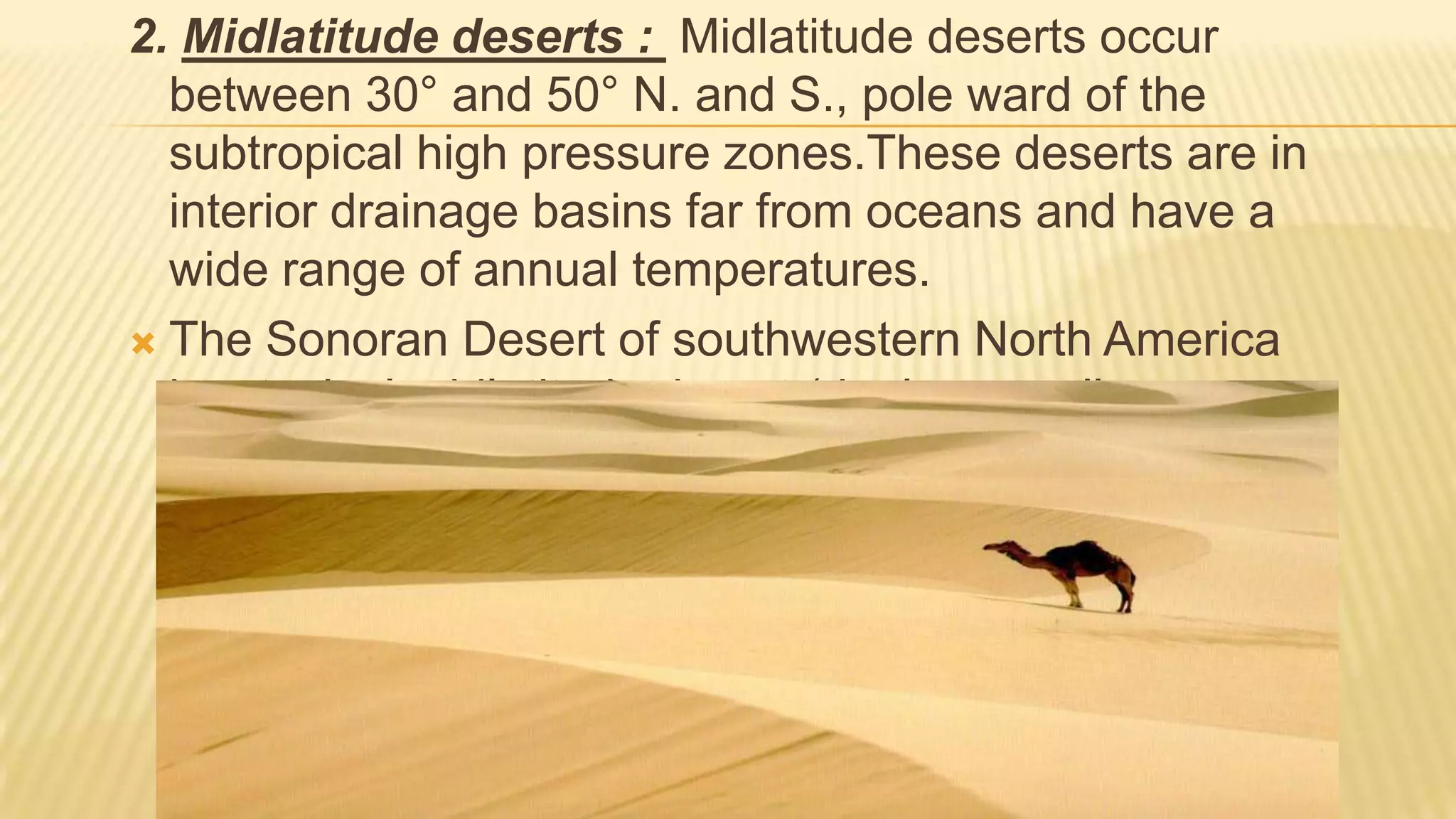 Desert, types of desert, land forms, dunes and types of dunes | PPT Desert, types of desert, land forms, dunes and types of dunes | PPT