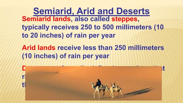 Desert, types of desert, land forms, dunes and types of dunes | PPTX